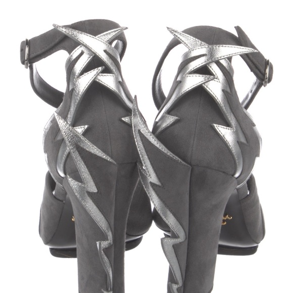 Prada | Shoes | Prada Lightning Bolt Heels Nwt | Poshmark